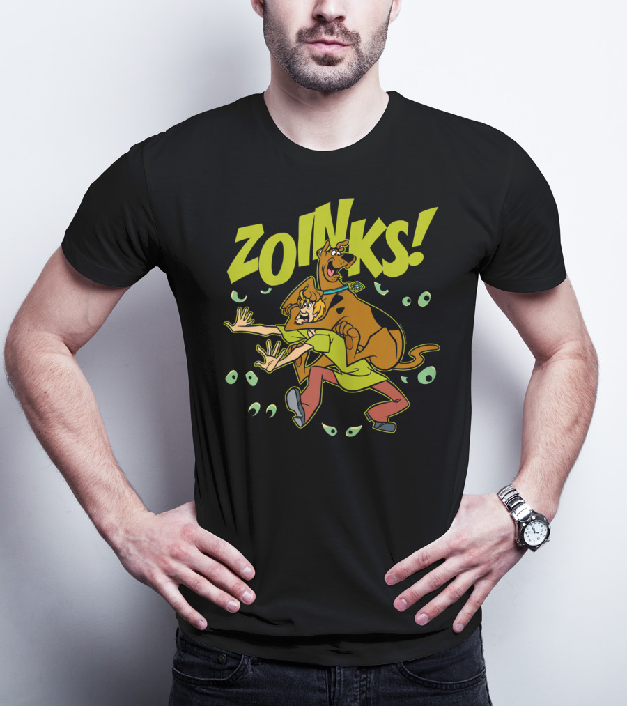 Zoinks Scooby-Doo And Shaggy Scared Eyes T-Shirt