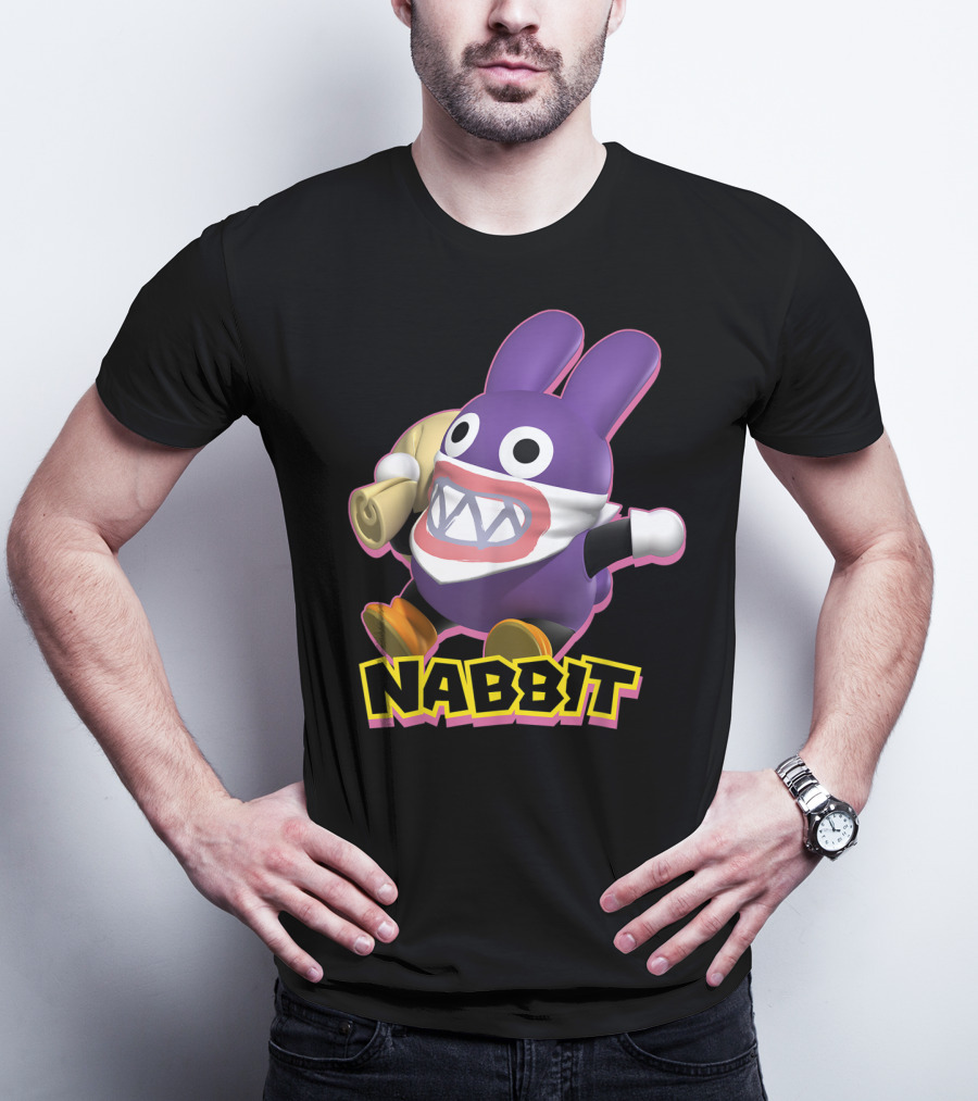 Nabbit Super Mario Action Character With Bandana And Sack T-Shirt