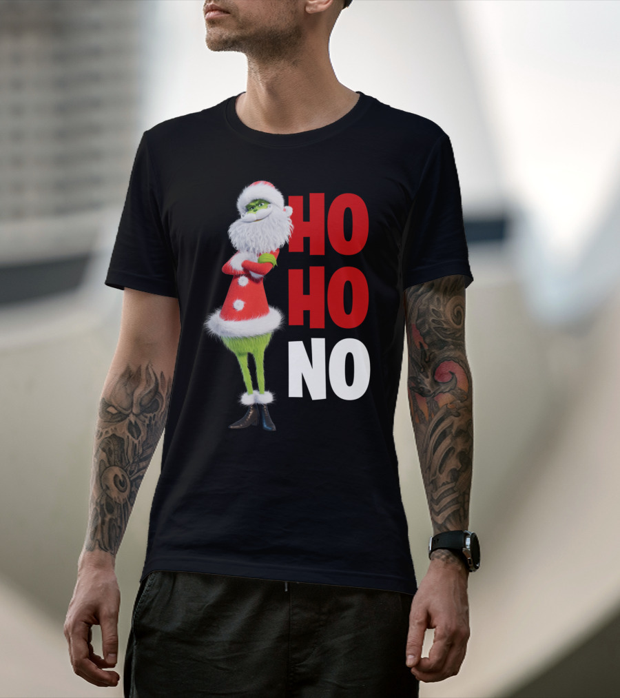 The Grinch Ho Ho No Christmas Santa Suit T-Shirt