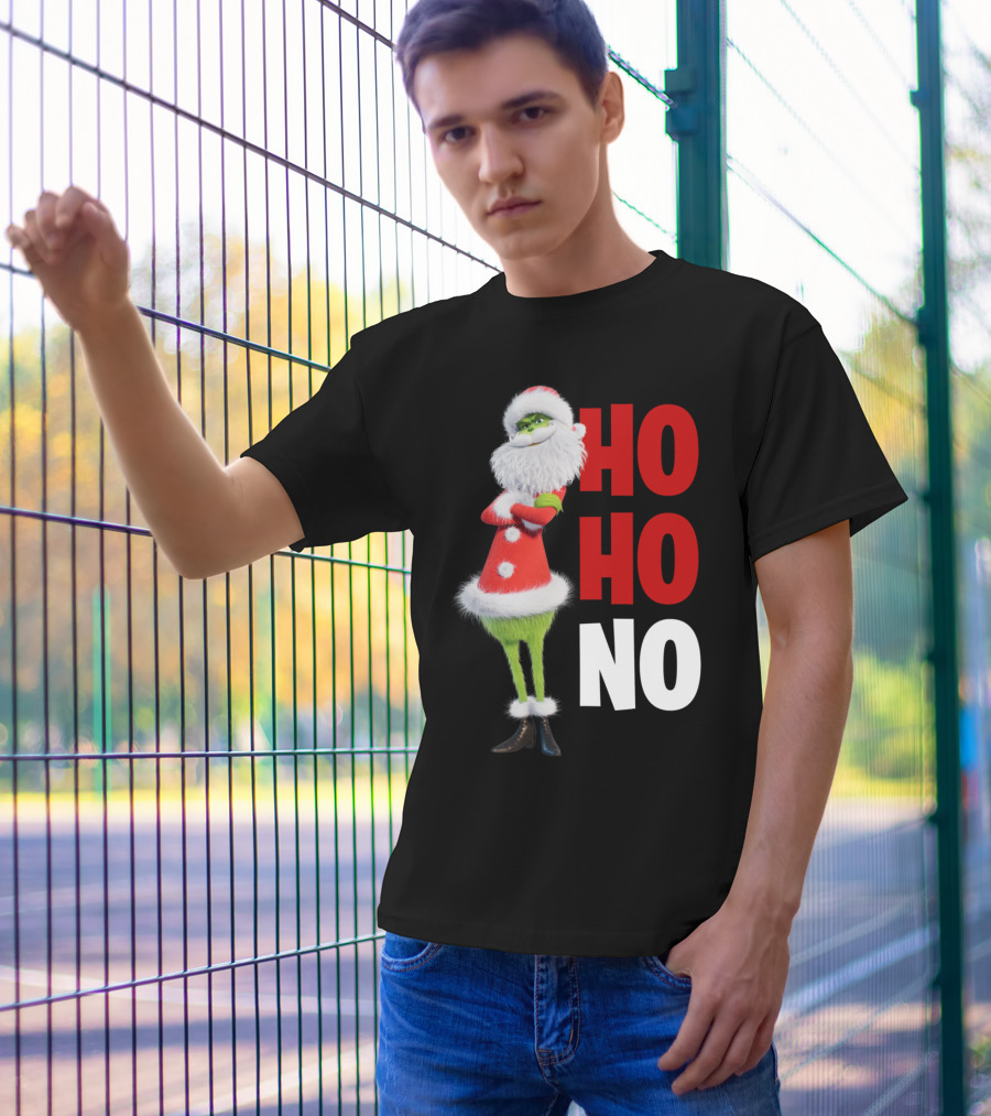 The Grinch Ho Ho No Christmas Santa Suit T-Shirt