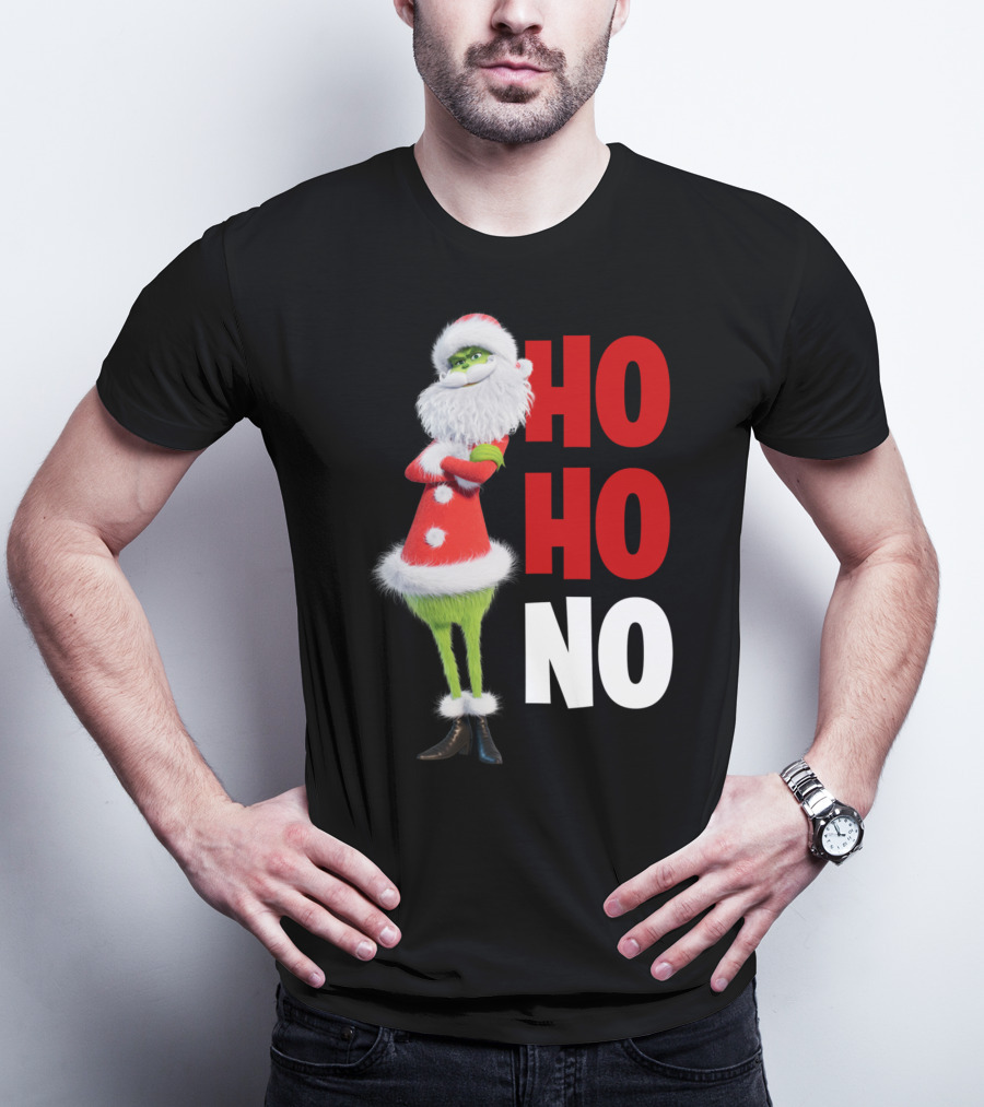 The Grinch Ho Ho No Christmas Santa Suit T-Shirt