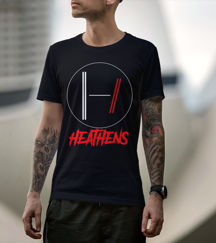 Twenty One Pilots Heathens Logo Circle T-Shirt
