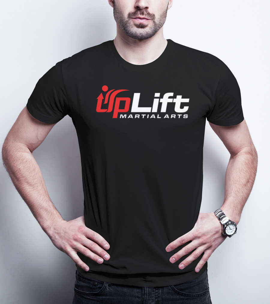 Uplift Martial Arts Dynamic Red And White T-Shirt