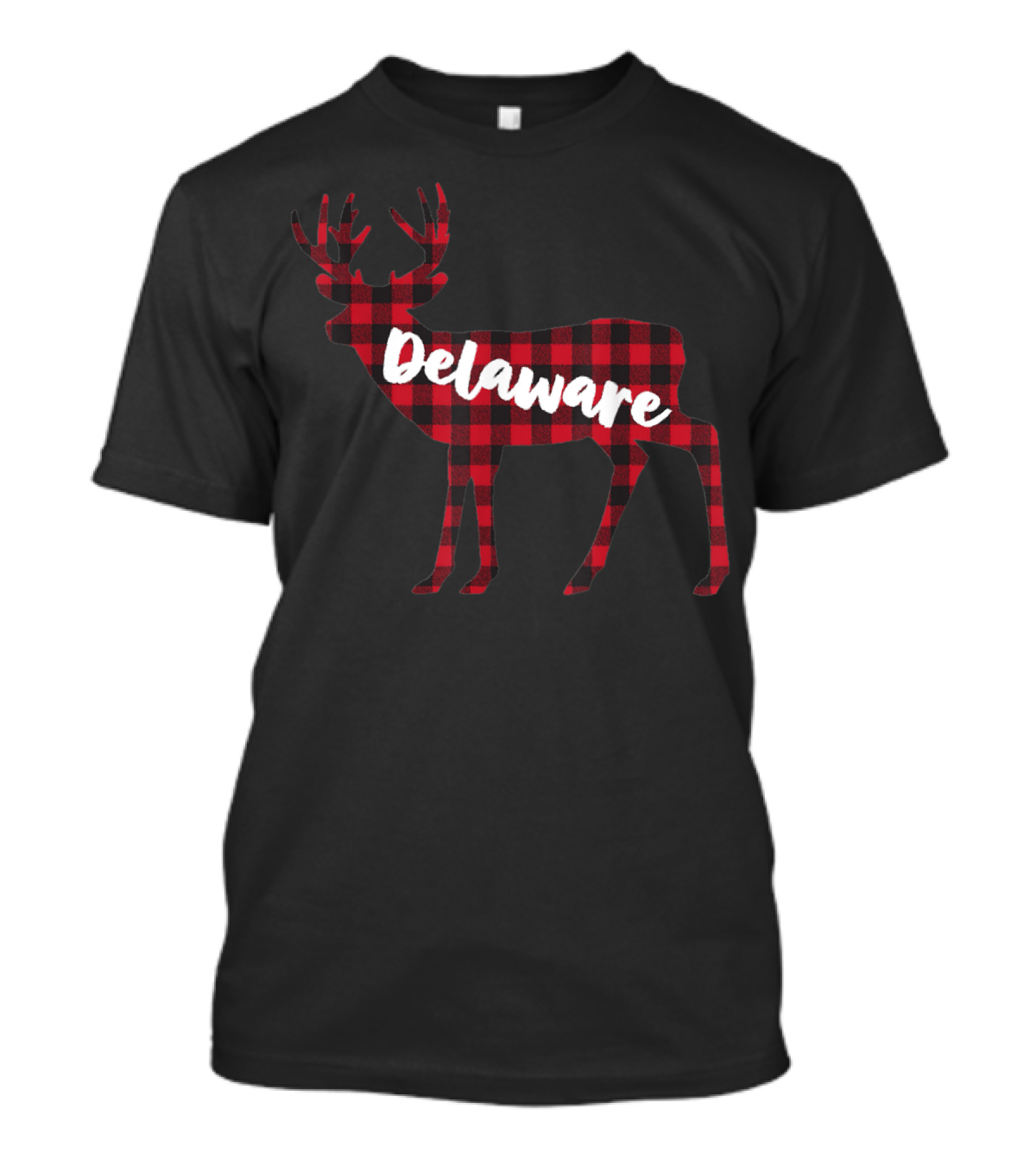 Delaware Buffalo Plaid Deer T-Shirt