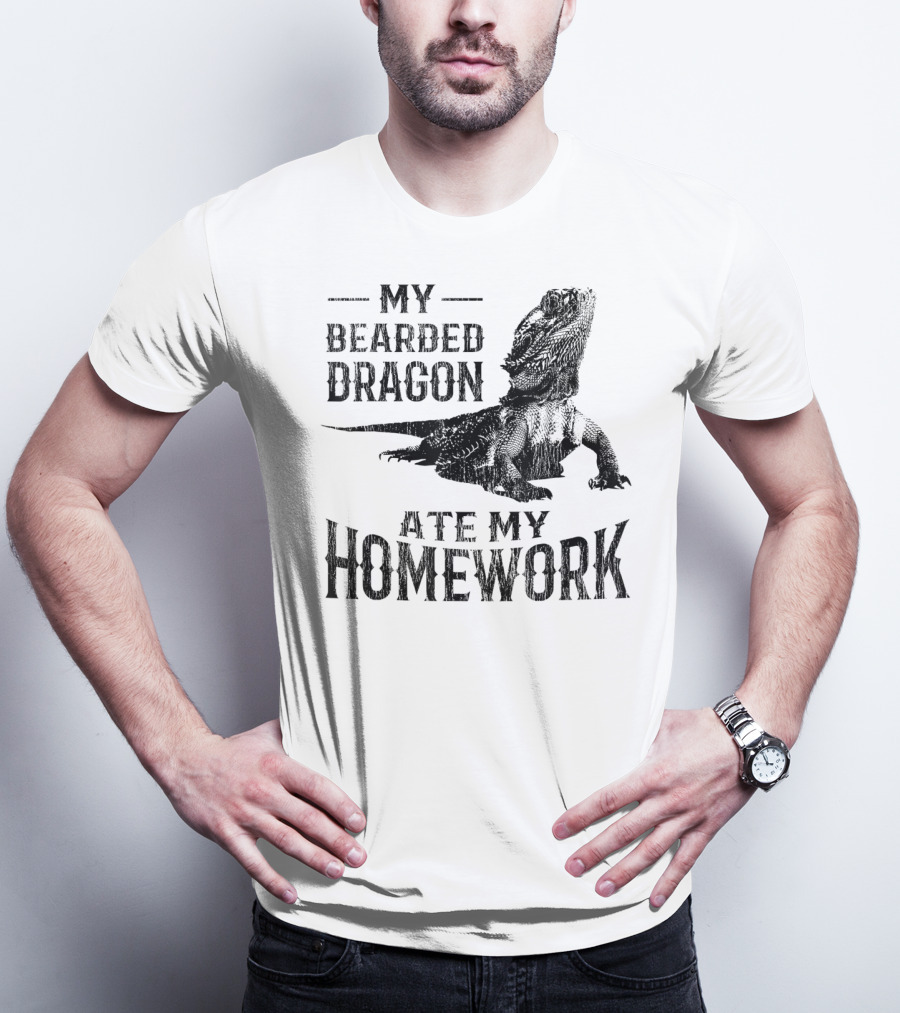 My Bearded Dragon Ate My Homework Pogona T-Shirt