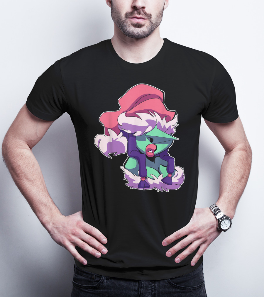 Christmas Is Coming Character In Festive Purple Santa T-Shirt
