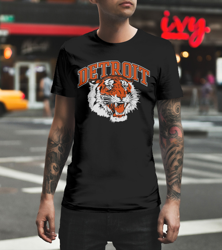 Detroit Bengal Tiger Vintage Baseball Michigan T-Shirt
