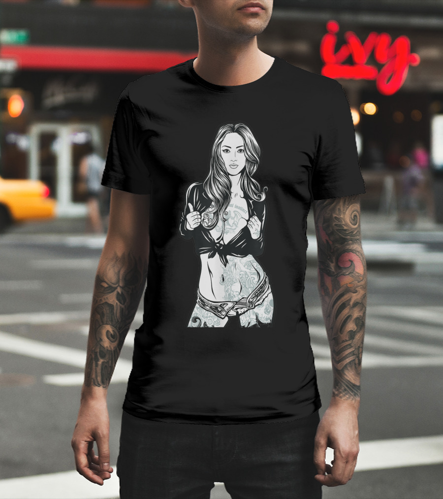 Fatal Instinct For Cool People Tattoo Art By Mevs T-Shirt