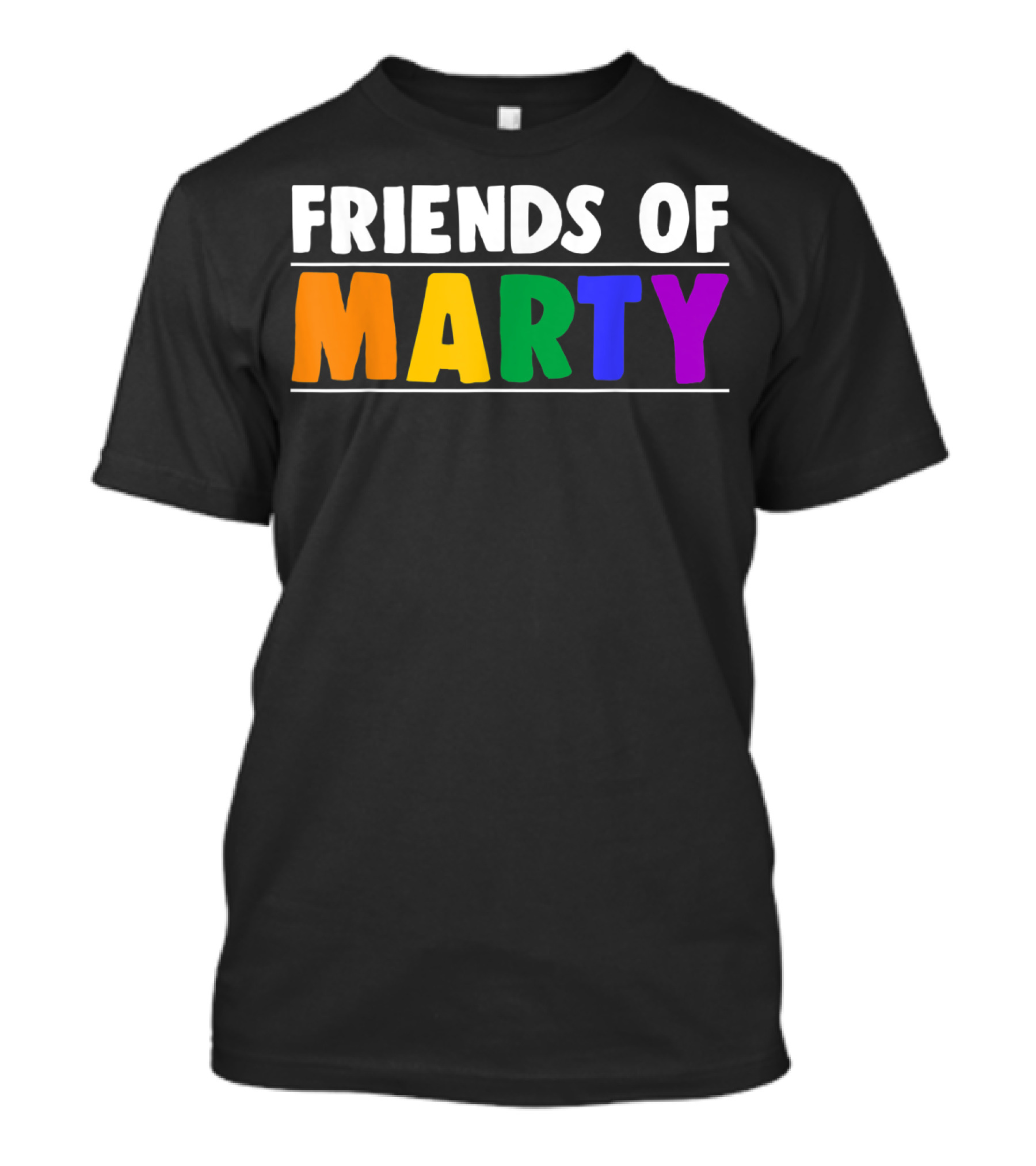 Friends Of Marty Rainbow Color T-Shirt