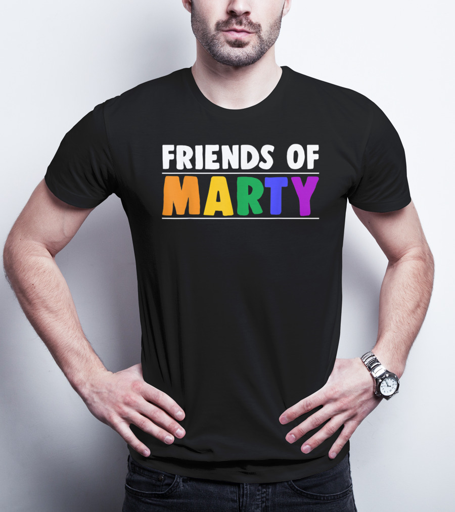 Friends Of Marty Rainbow Color T-Shirt