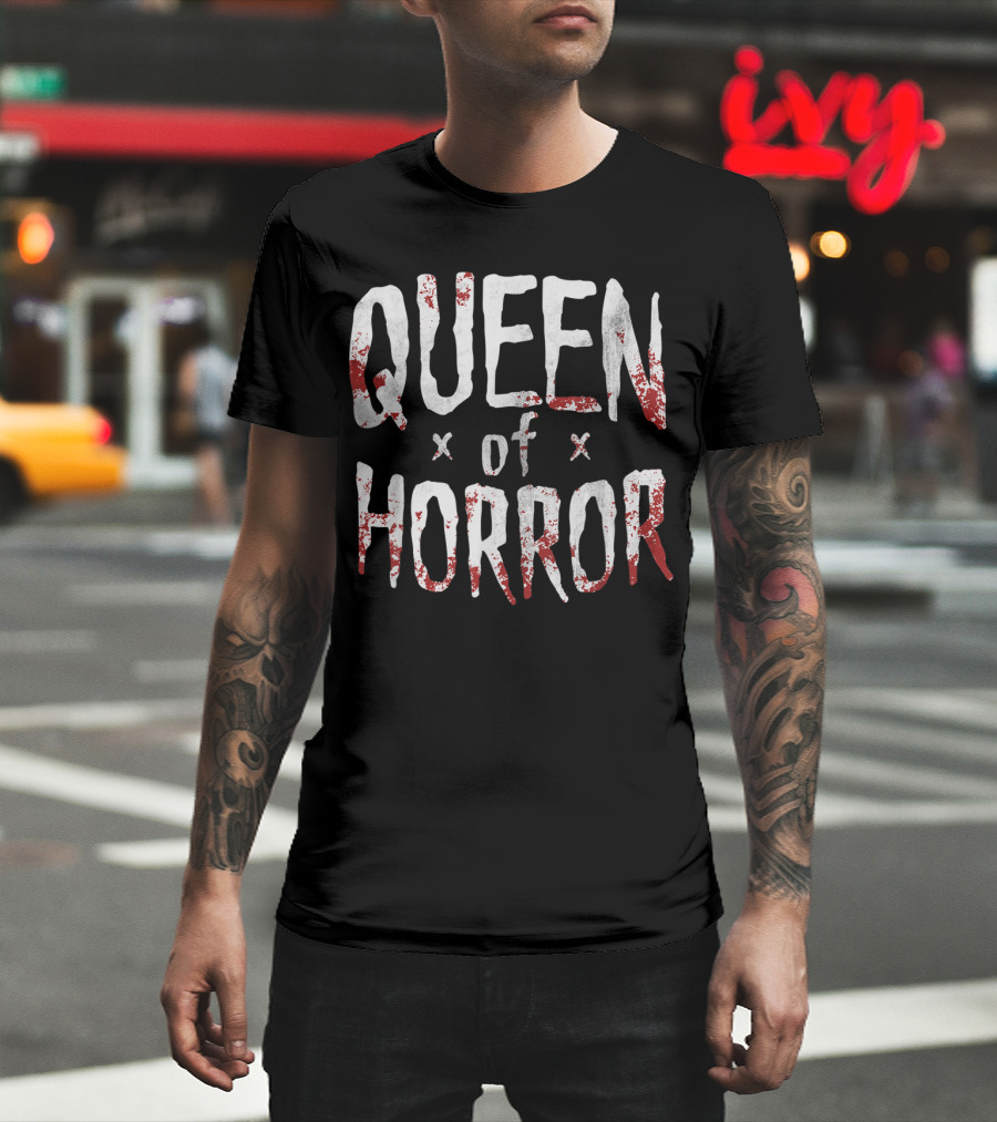 Queen Of Horror Funny Halloween Movie Fan Horror T-Shirt