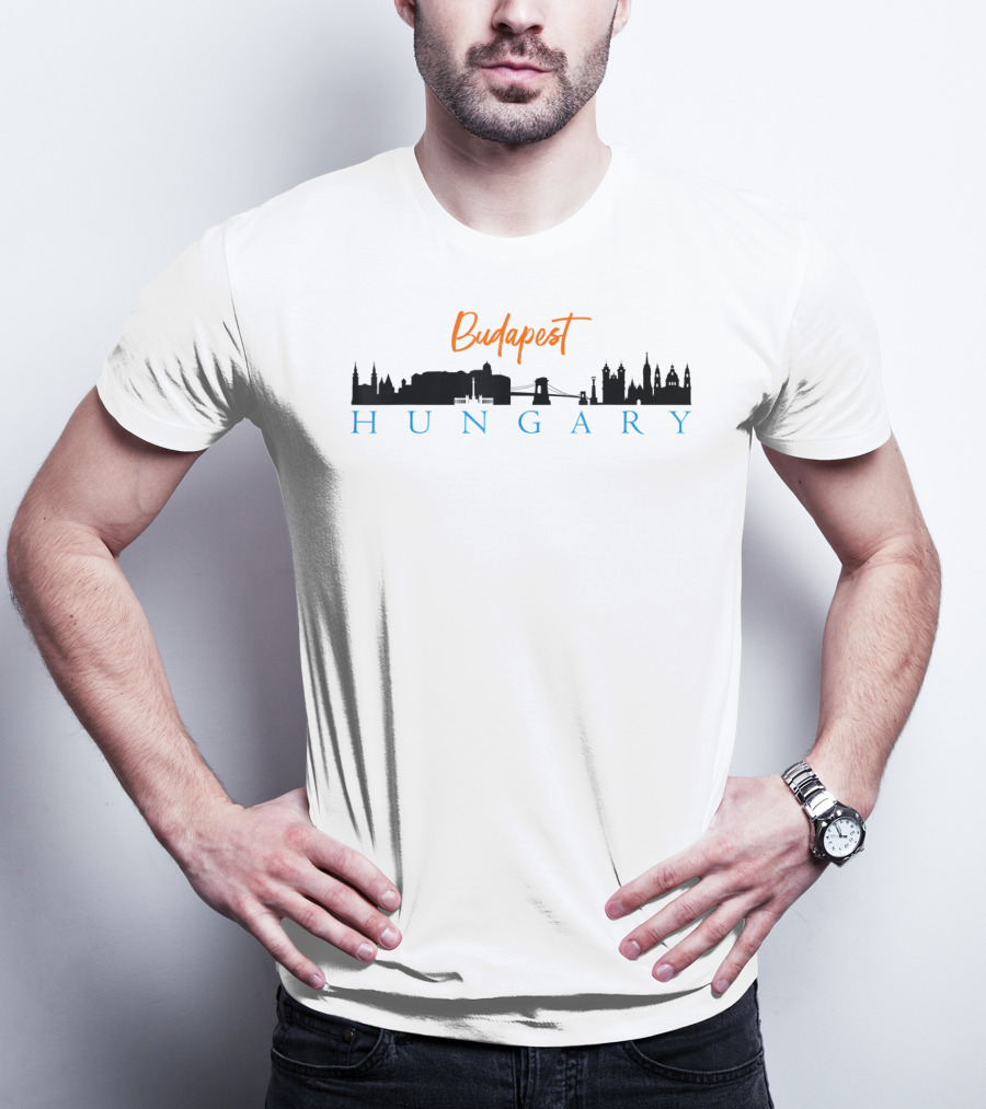 Budapest Hungary City Skyline T-Shirt