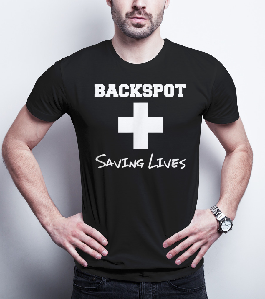 Backspot Plus Saving Lives Cheerleader T-Shirt
