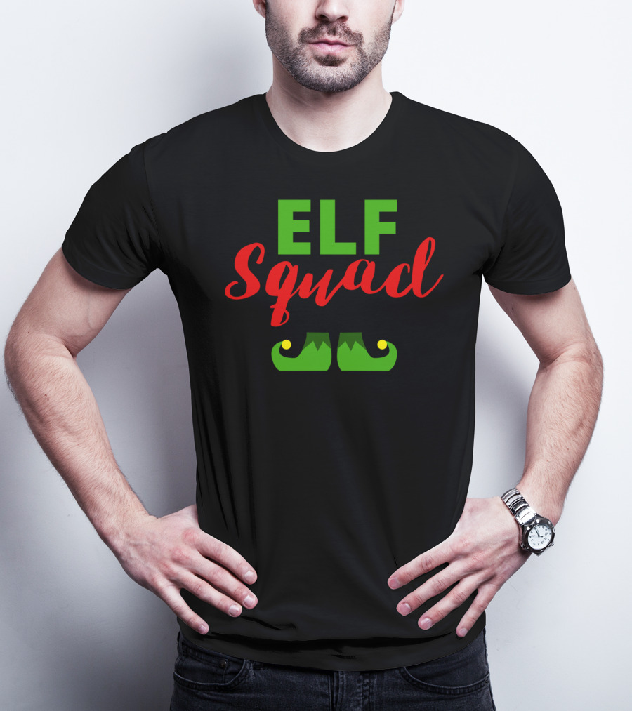 ELF Squad Cute Christmas Elf Squad Menwomen T-Shirt
