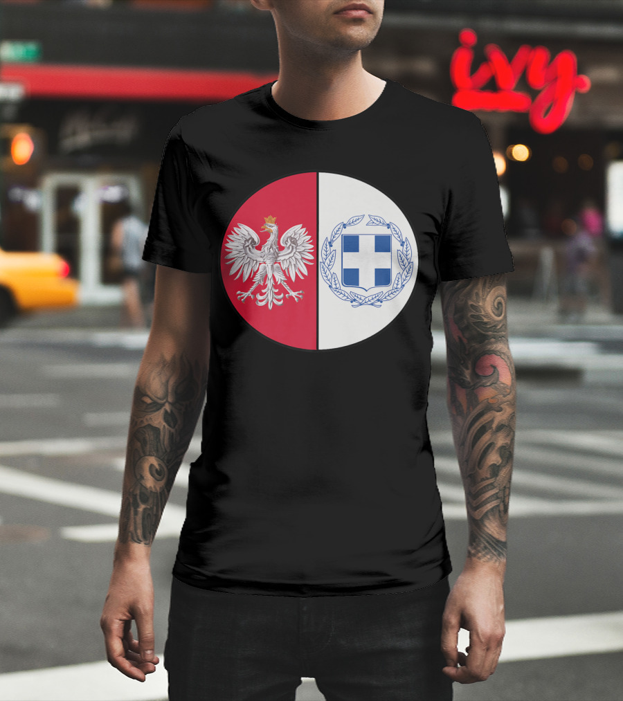 Poland White Eagle Greece National Emblems T-Shirt