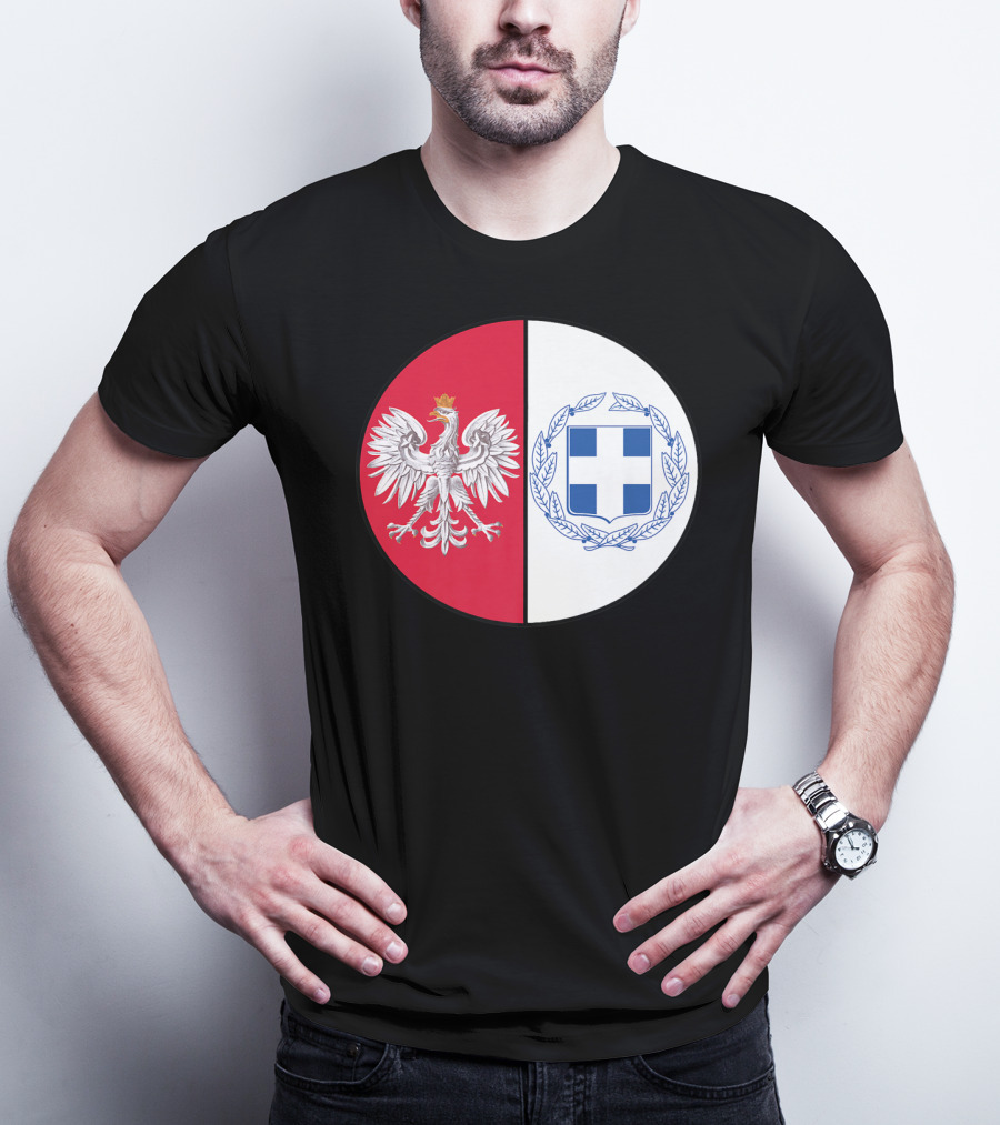 Poland White Eagle Greece National Emblems T-Shirt