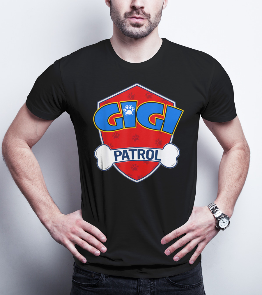 Gigi Patrol Shield Paw Badge Dog T-Shirt