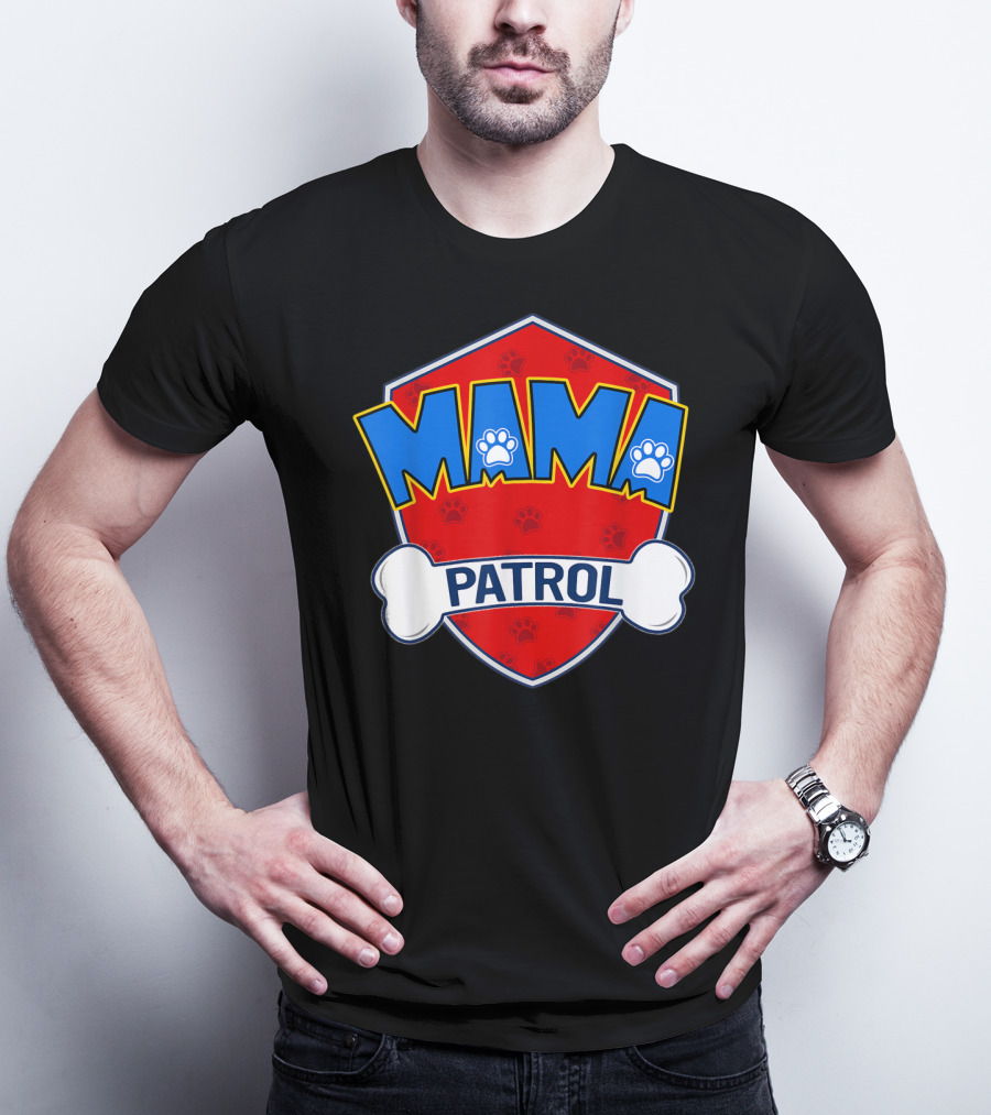 Mama Patrol Paw Badge T-Shirt