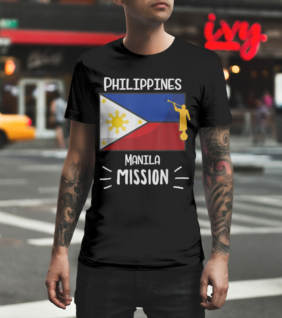 Philippines Manila Mission Mormon LDS Flag T-Shirt