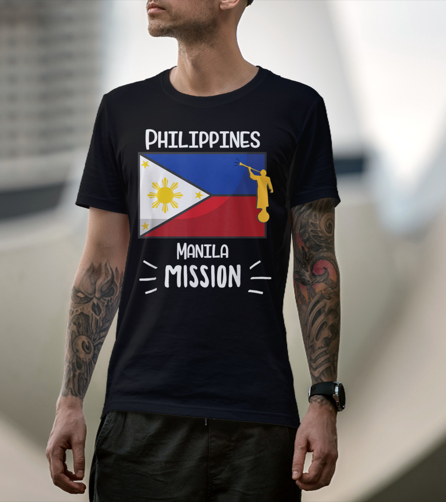 Philippines Manila Mission Mormon LDS Flag T-Shirt