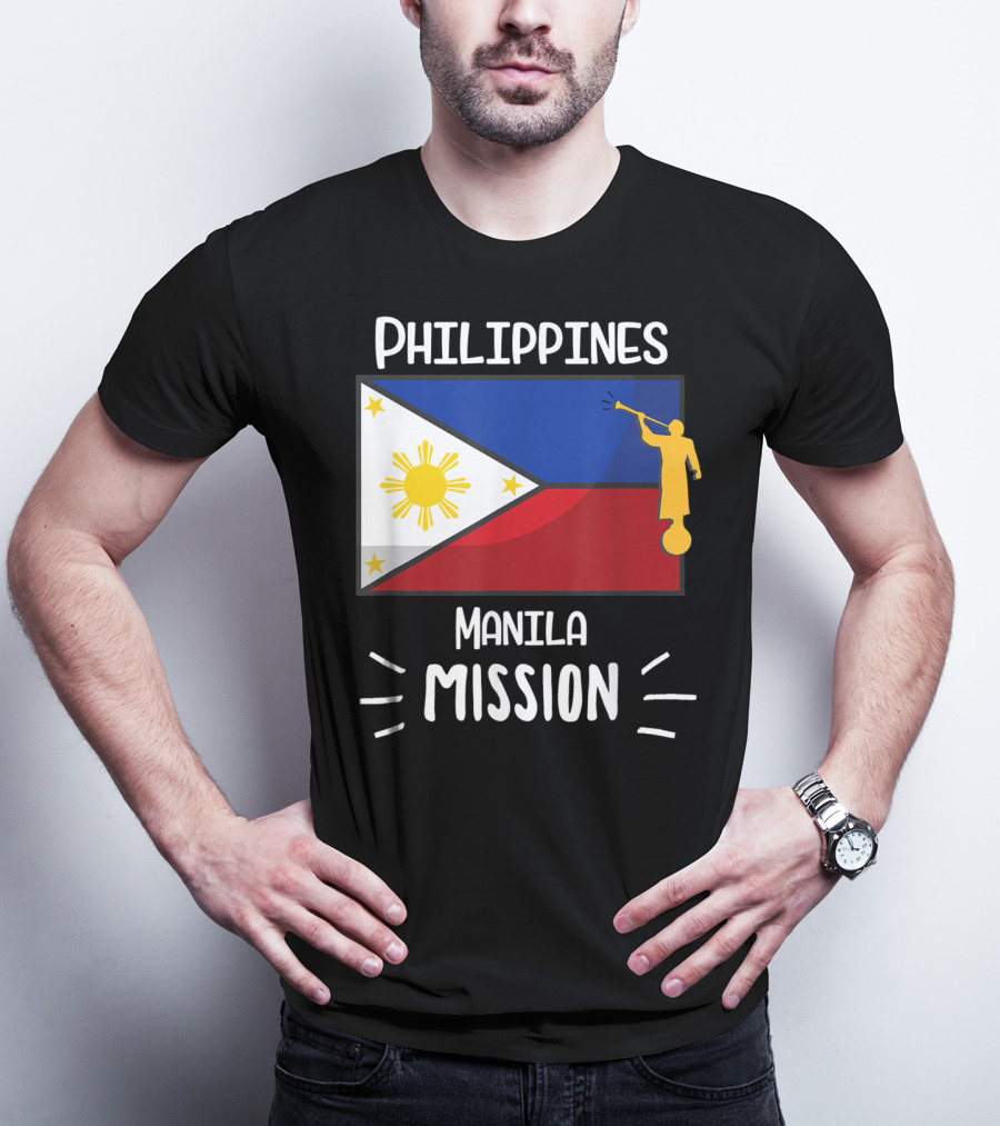Philippines Manila Mission Mormon LDS Flag T-Shirt