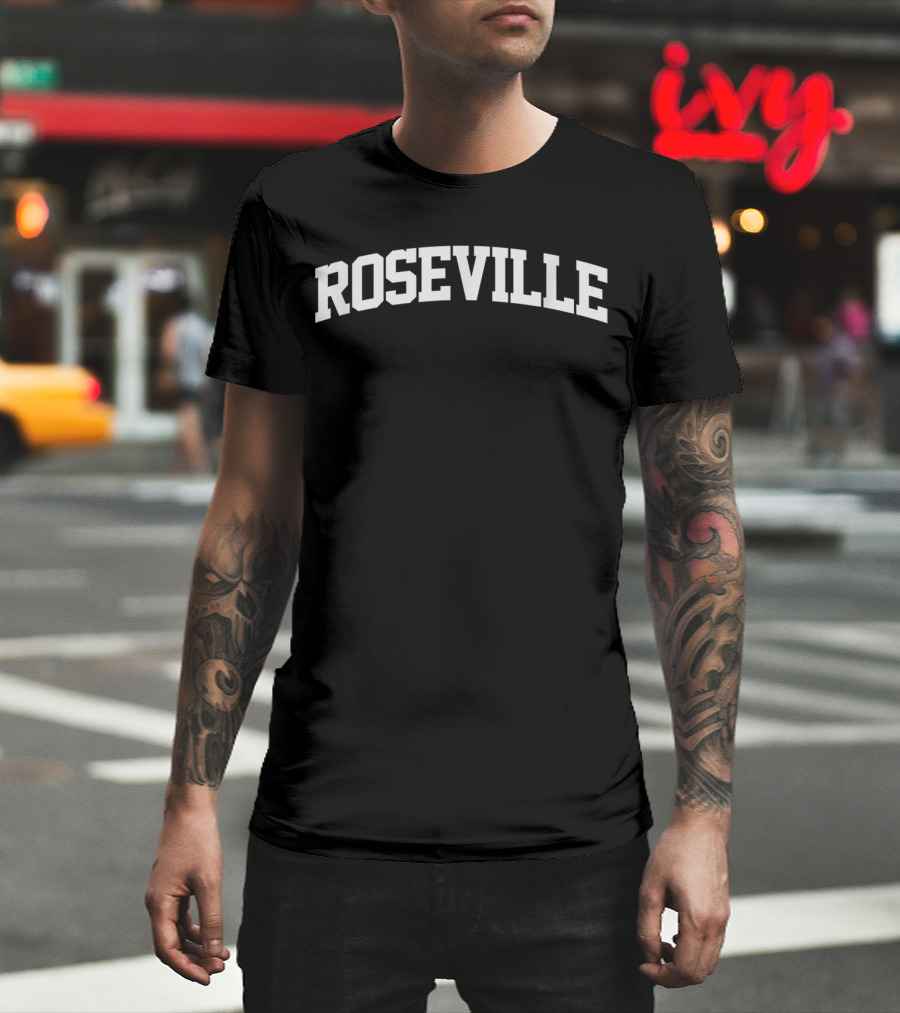 Roseville Vintage Sports Team Arch T-Shirt