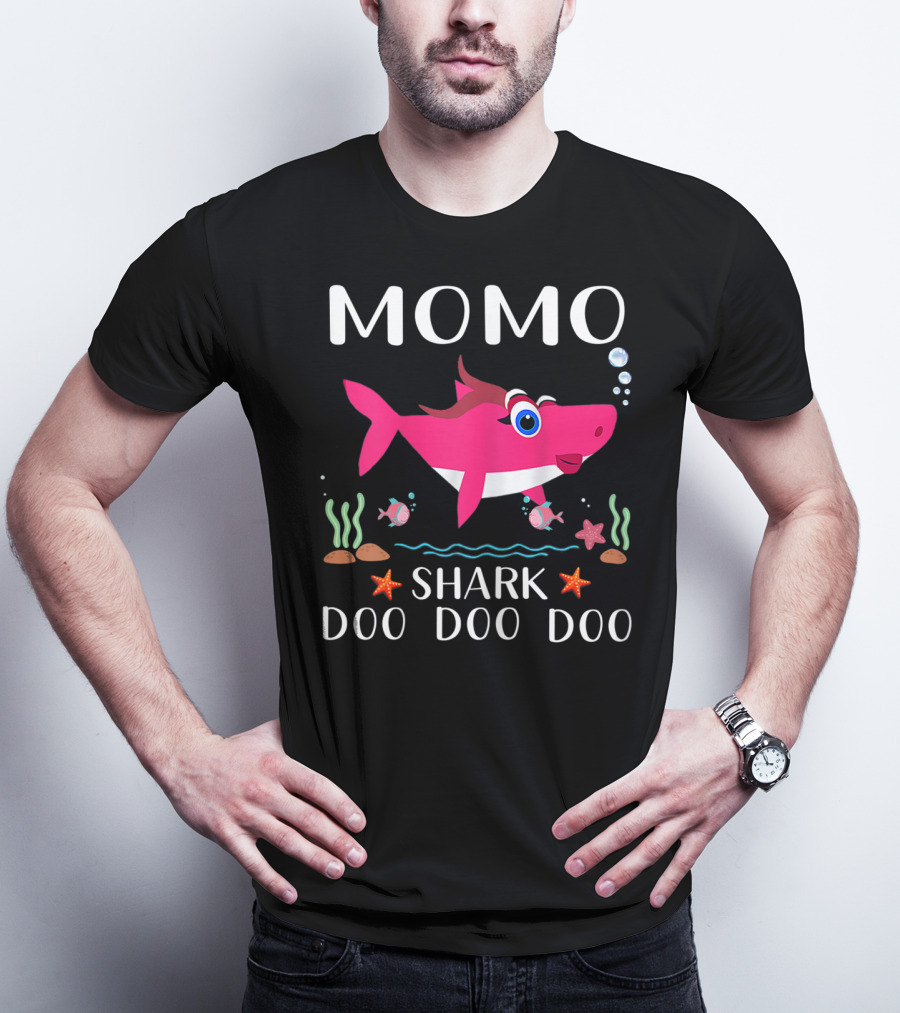 Momo Shark Doo Doo Doo Grandma T-Shirt
