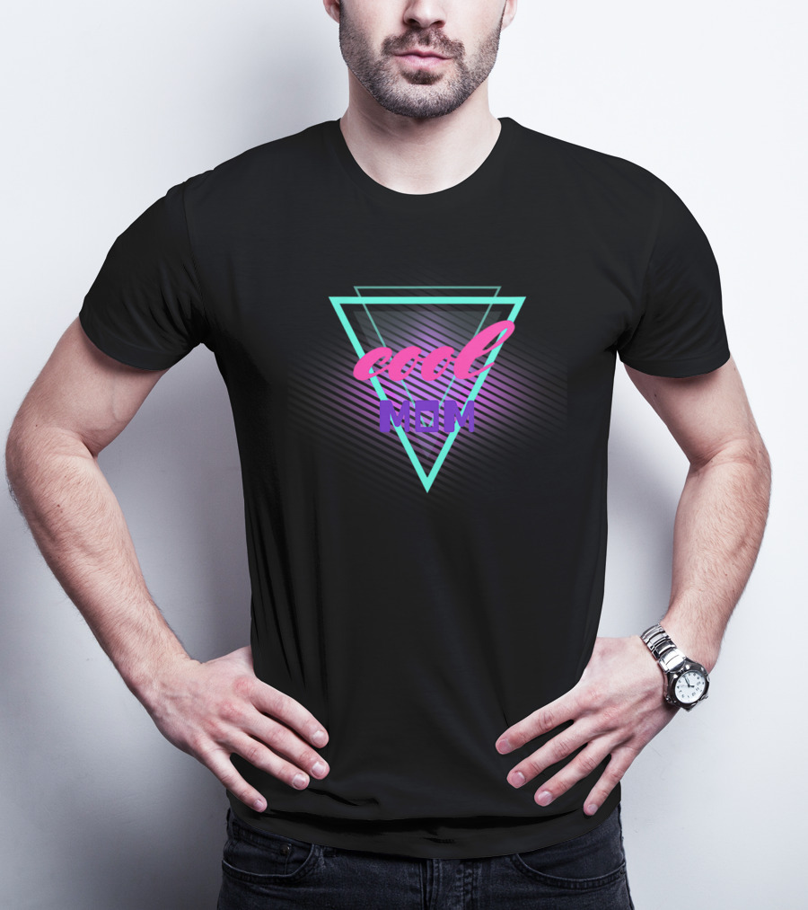 Retro 80's Cool Mom Club Triangle T-Shirt