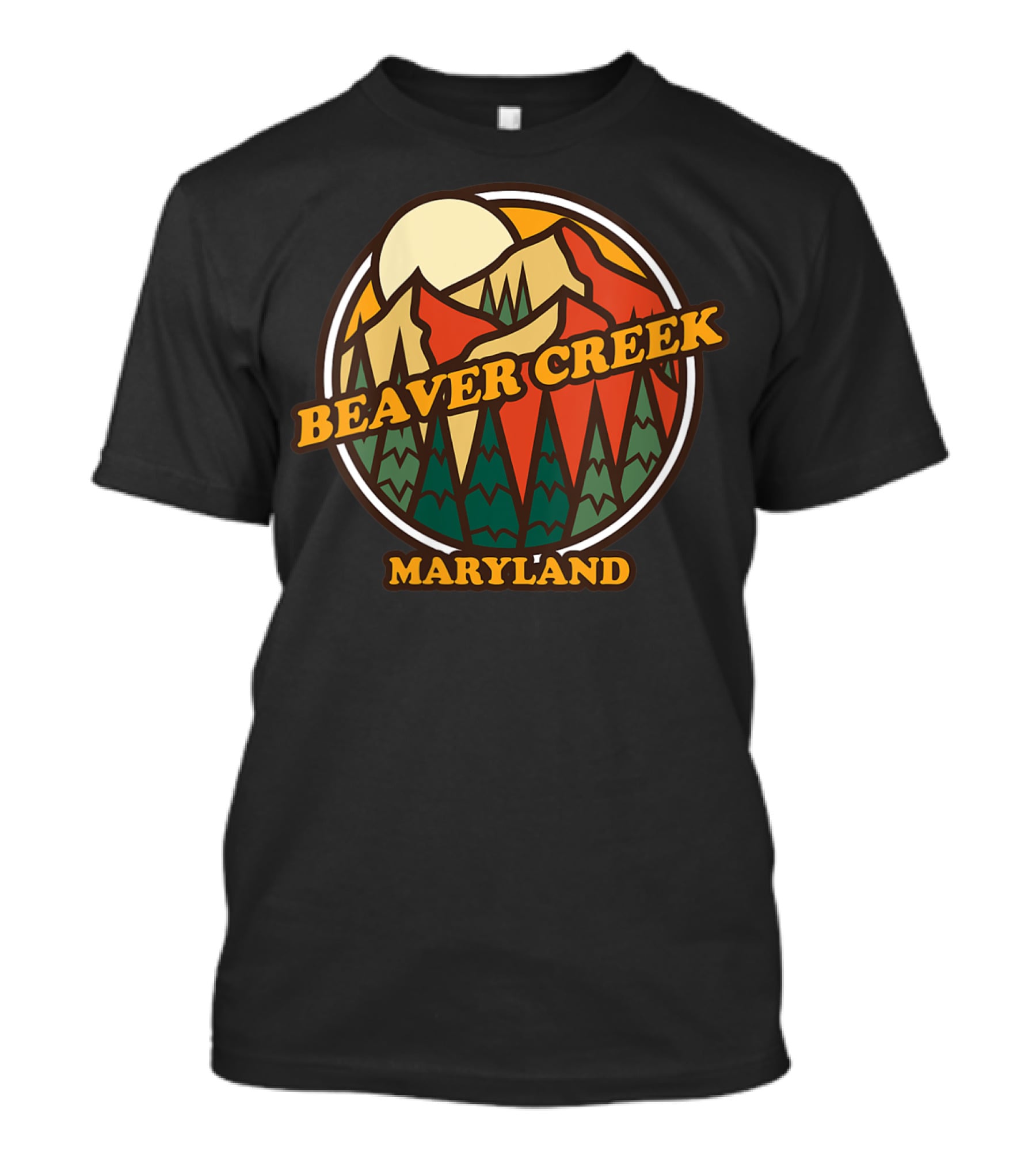 Beaver Creek Maryland Mountain Vintage Retro T-Shirt