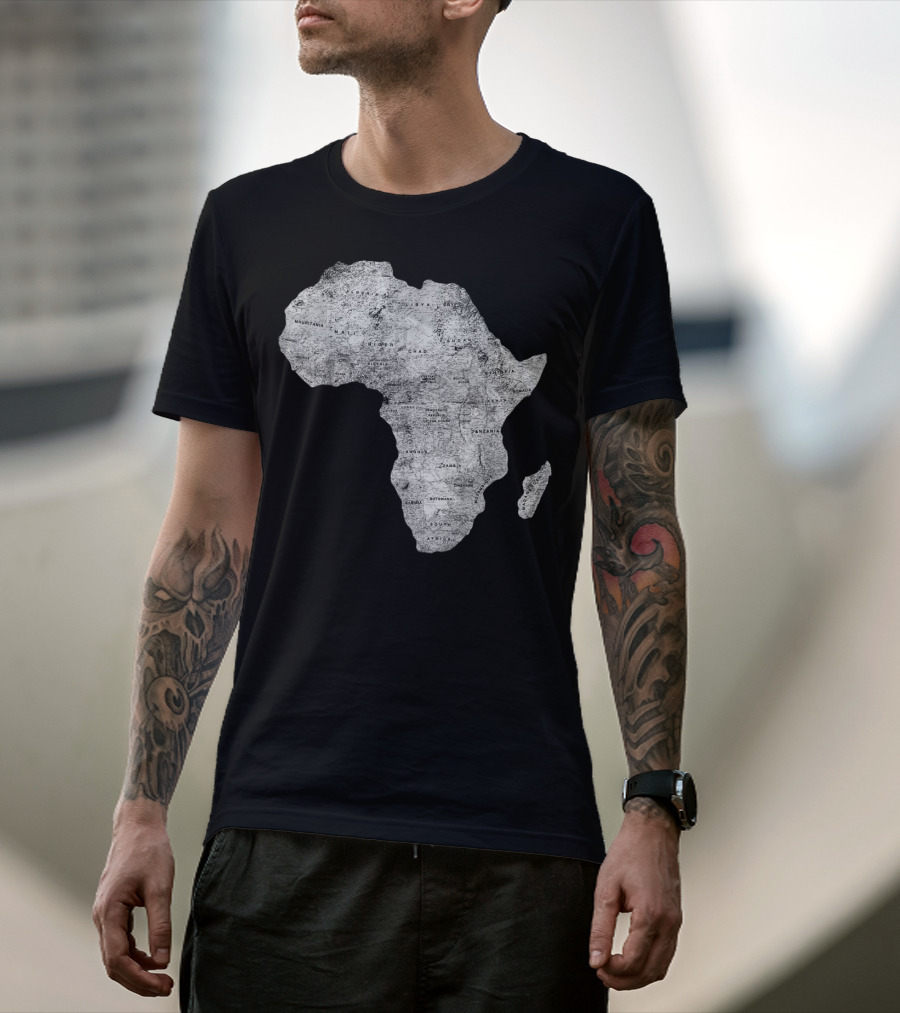 Africa Map African Black Pride Continent Nations T-Shirt