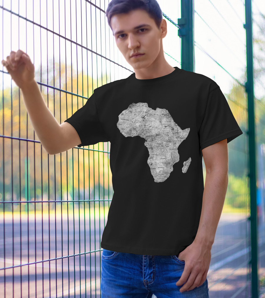 Africa Map African Black Pride Continent Nations T-Shirt
