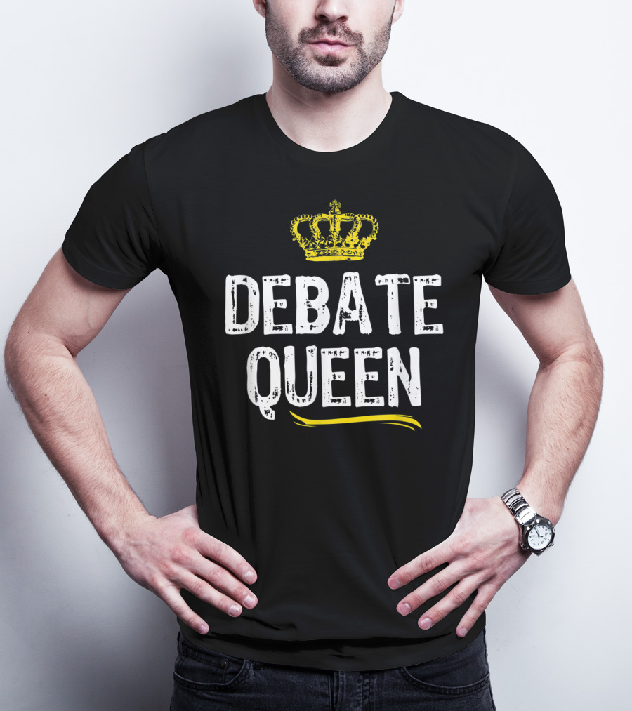 Debate Queen With Crown Motif T-Shirt