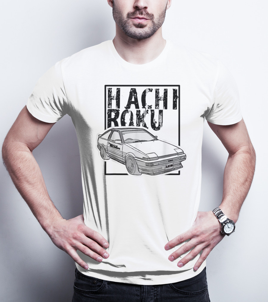 Hachiroku JDM Drift Car AE86 Initial D Fast 8L T-Shirt