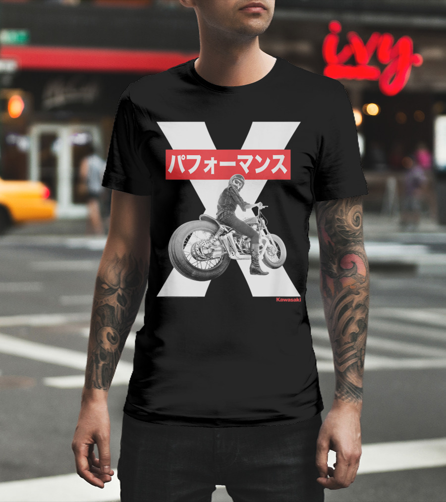 Kawasaki Performance Classic Motorcycle X T-Shirt