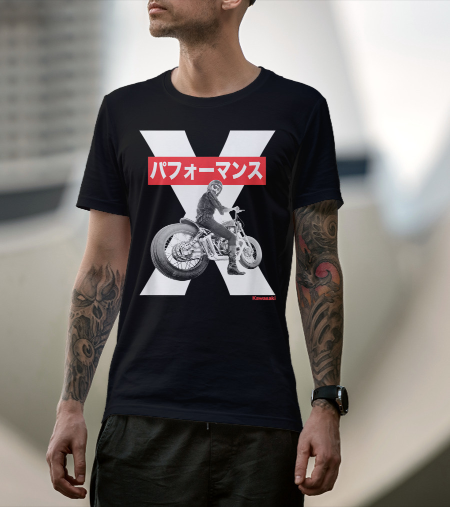 Kawasaki Performance Classic Motorcycle X T-Shirt