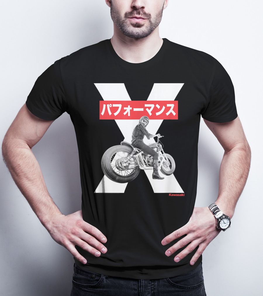 Kawasaki Performance Classic Motorcycle X T-Shirt