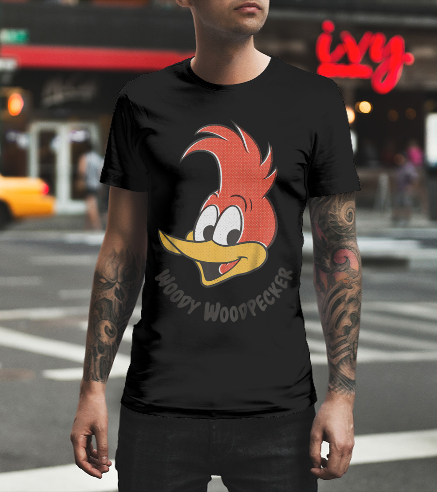 Woody Woodpecker Classic Smile Kids Nostalgic Cartoon Character T-Shirt