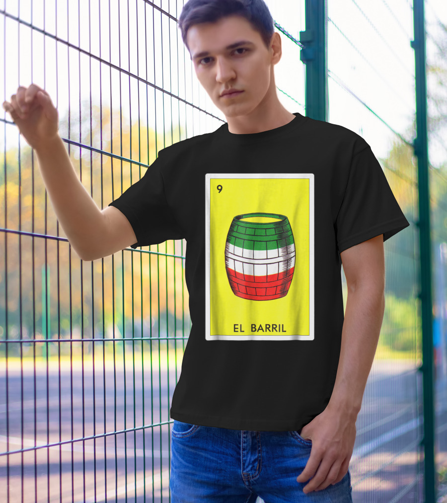 Loteria El Barril Card 9 Mexican Colors Classic Version T-Shirt