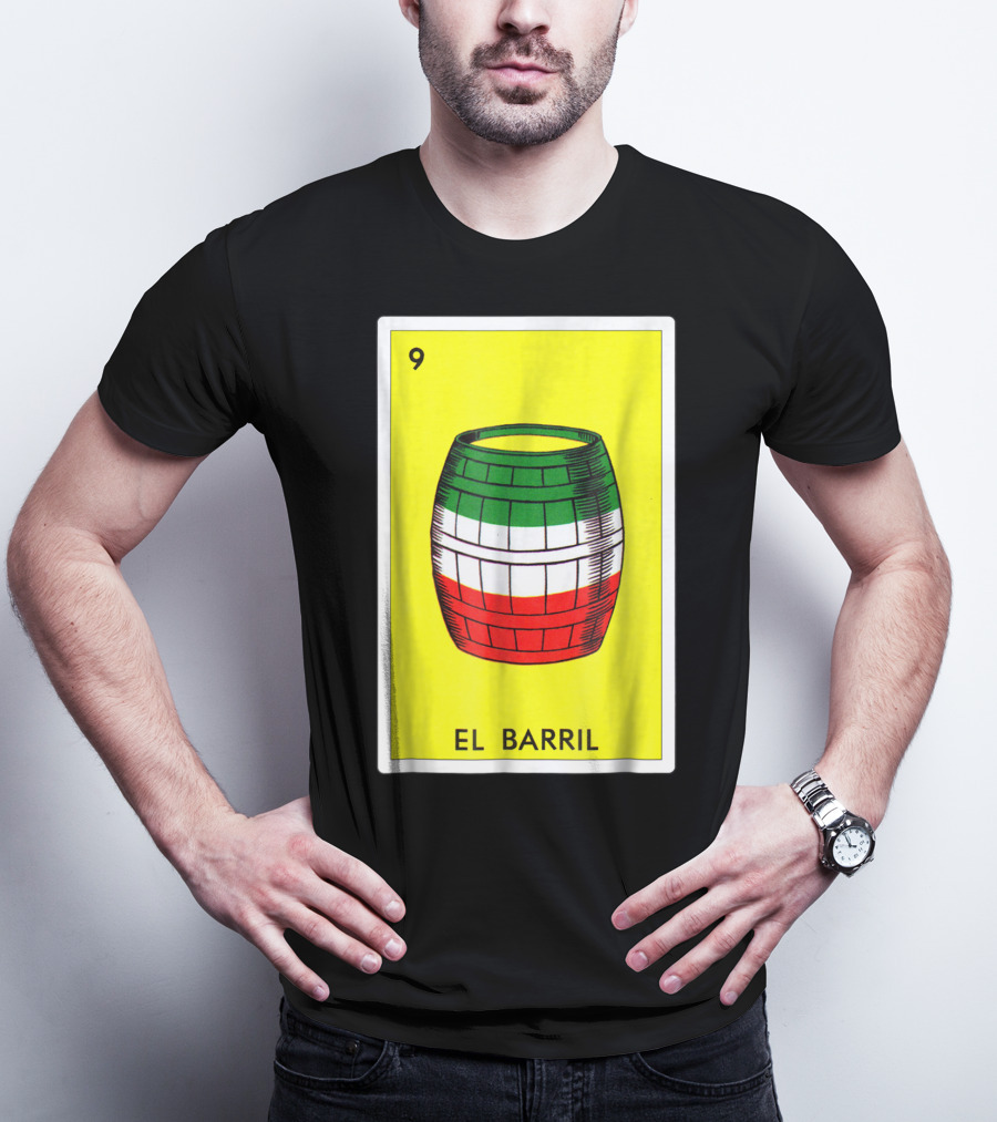 Loteria El Barril Card 9 Mexican Colors Classic Version T-Shirt