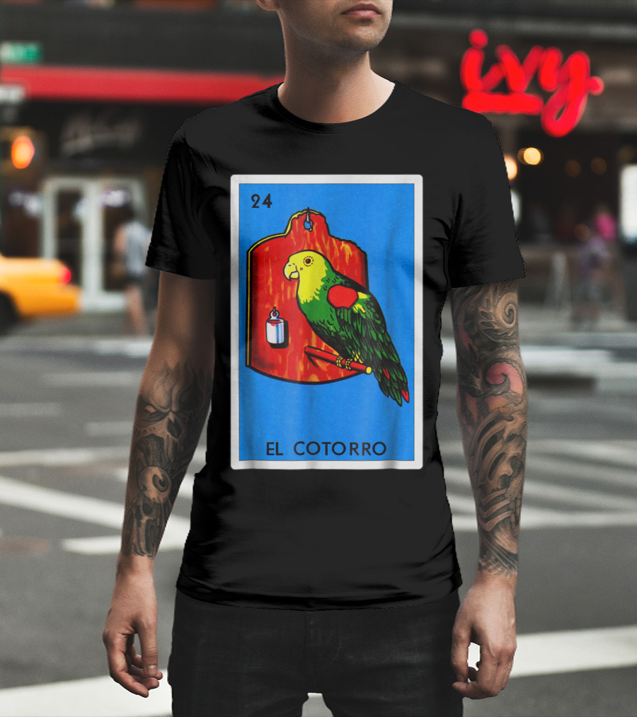 Loteria El Cotorro 24 Classic Version Parrot Card Game T-Shirt
