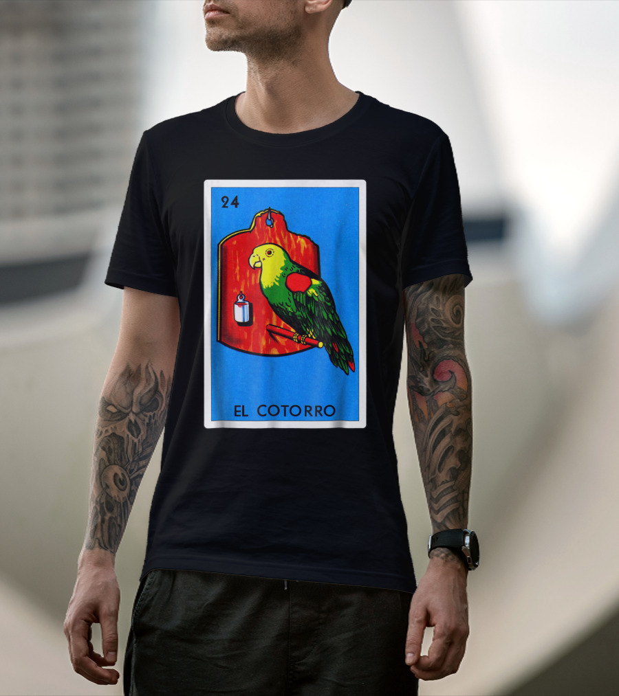 Loteria El Cotorro 24 Classic Version Parrot Card Game T-Shirt