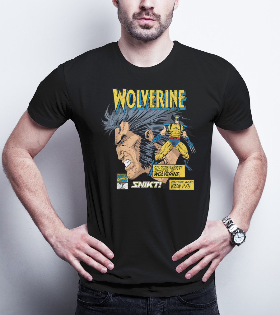 Marvel Comics Wolverine My Name Is Logan SNIKT T-Shirt
