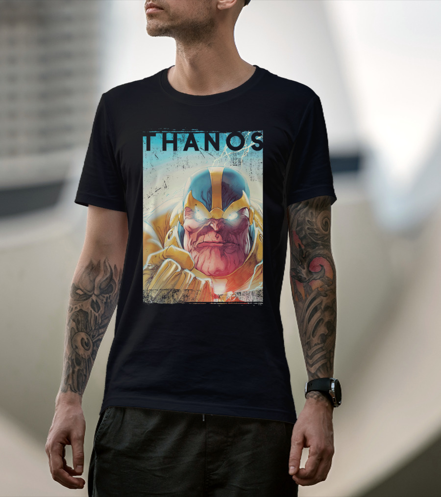 Marvel Thanos Vintage Iconic Character Close-Up T-Shirt