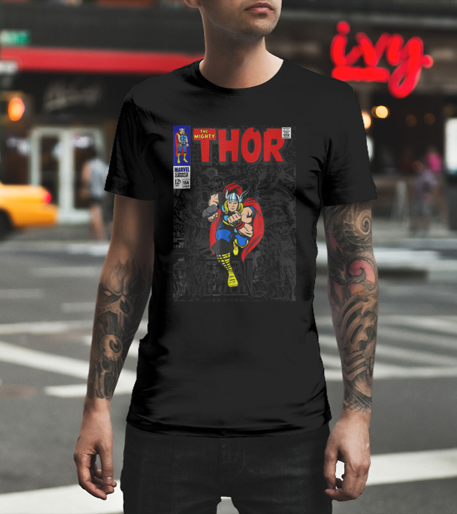 Marvel The Mighty Thor Comic Issue 154 July 12¢ T-Shirt
