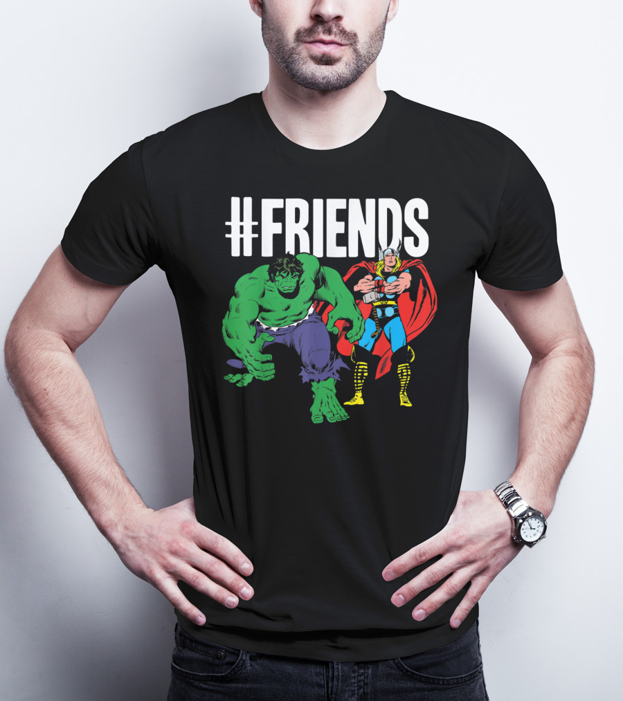 Marvel Thor Hulk #Friends T-Shirt
