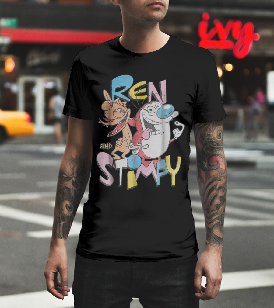 Ren And Stimpy Classic Nickelodeon Goofy Pals T-Shirt