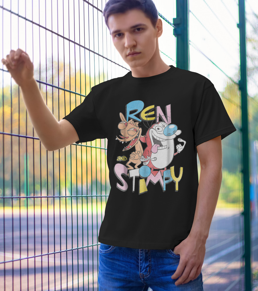 Ren And Stimpy Classic Nickelodeon Goofy Pals T-Shirt