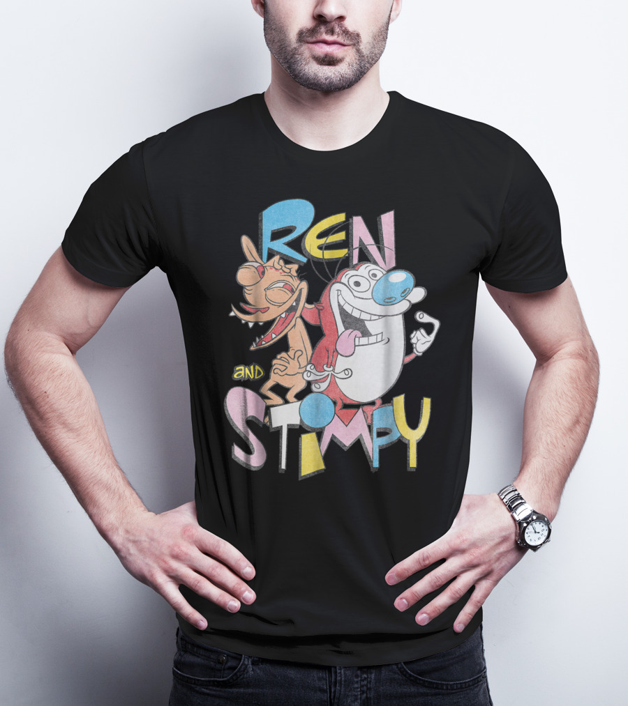Ren And Stimpy Classic Nickelodeon Goofy Pals T-Shirt