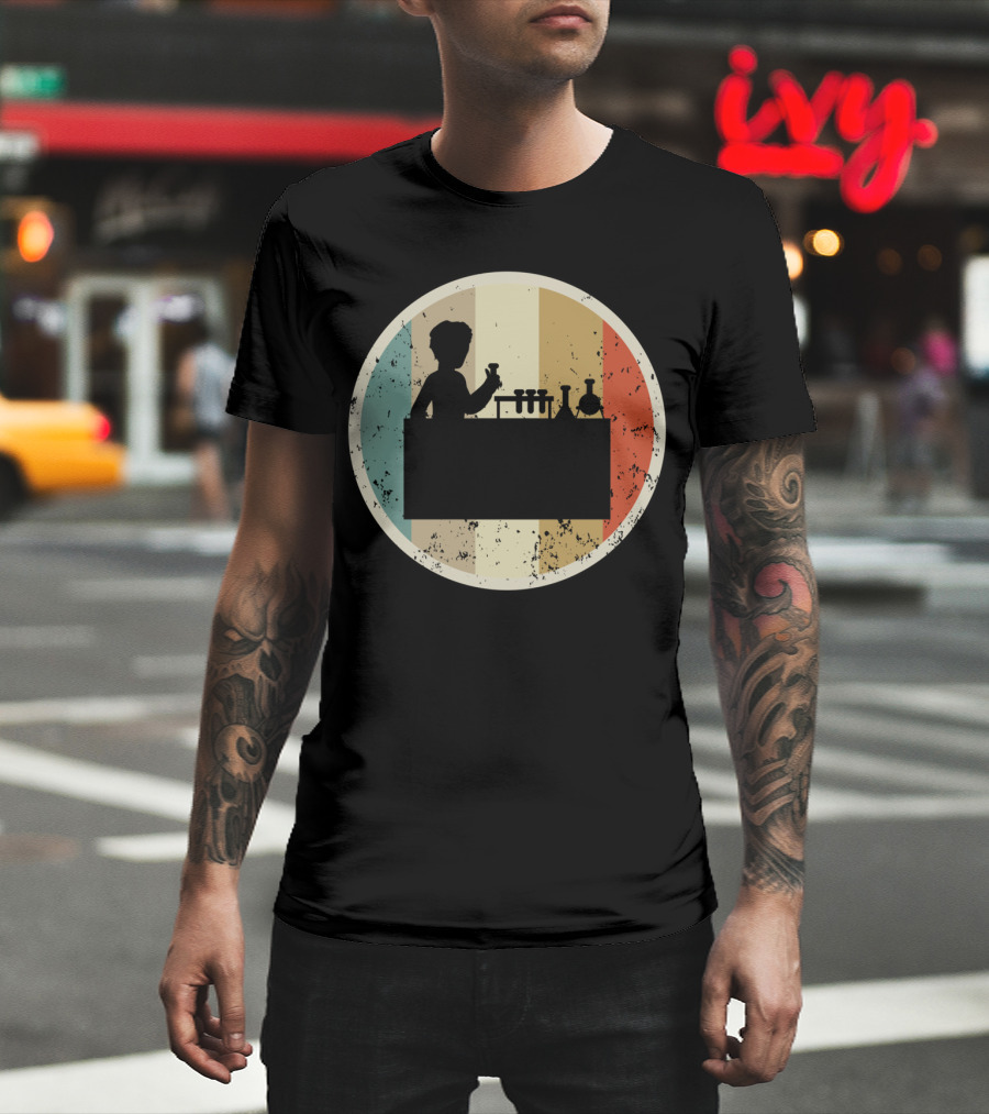 Laboratory Chemist Technician Science Retro T-Shirt