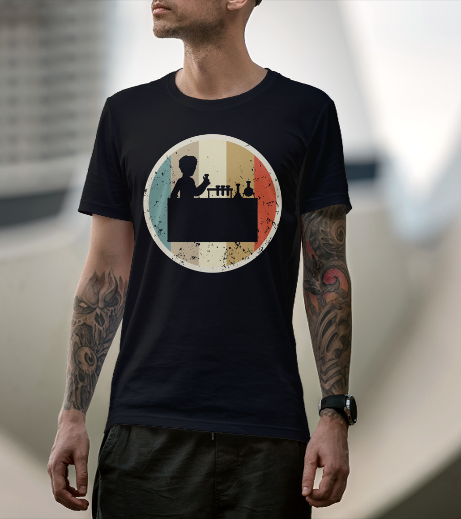 Laboratory Chemist Technician Science Retro T-Shirt